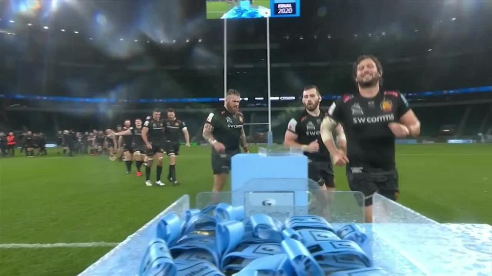 Premiership Rugby | Here's the moment Exeter lift the Gallagher ...