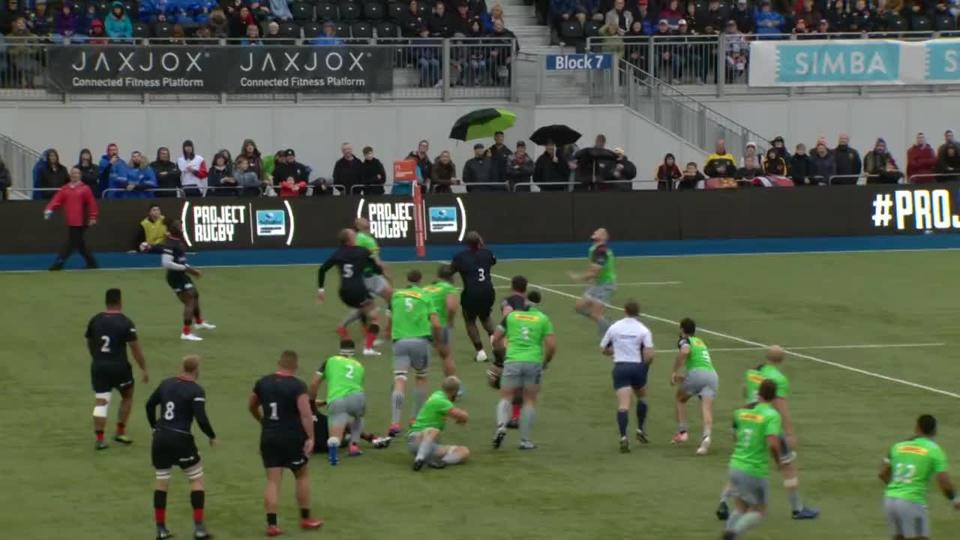 Premiership Rugby | Rotimi Segun dives over in the corner