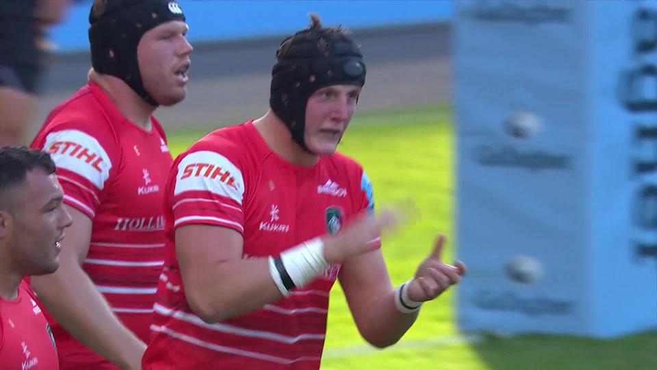 Premiership Rugby | Cameron Henderson burrows over for Leicester as ...