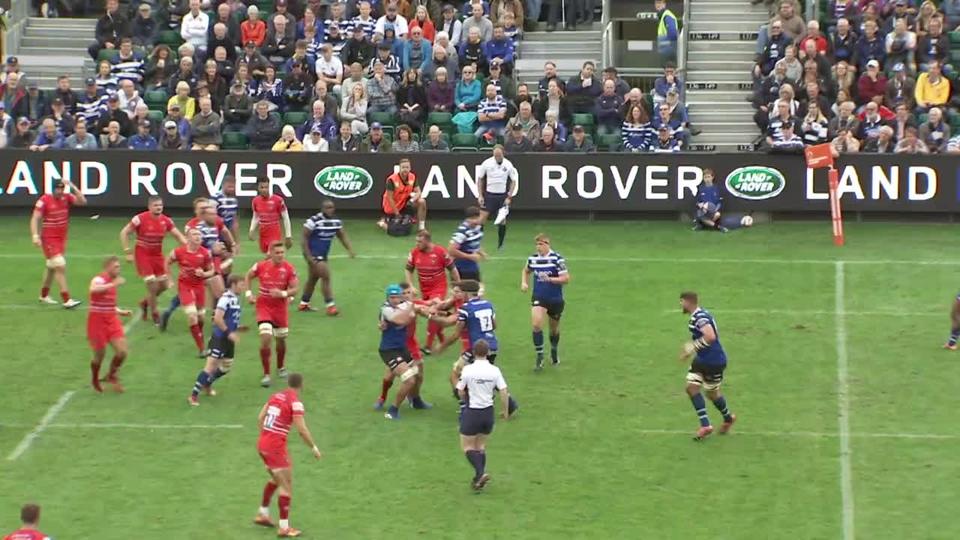 PREM Rugby | Great tackle from Mike Williams on referee Andrew Jackson!