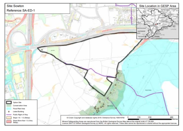 Greater Exeter: Every site that could be built on in major development ...