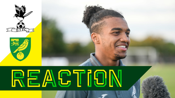 Dereham Town 0-4 Norwich City | Sam McCallum Reaction - Norwich City