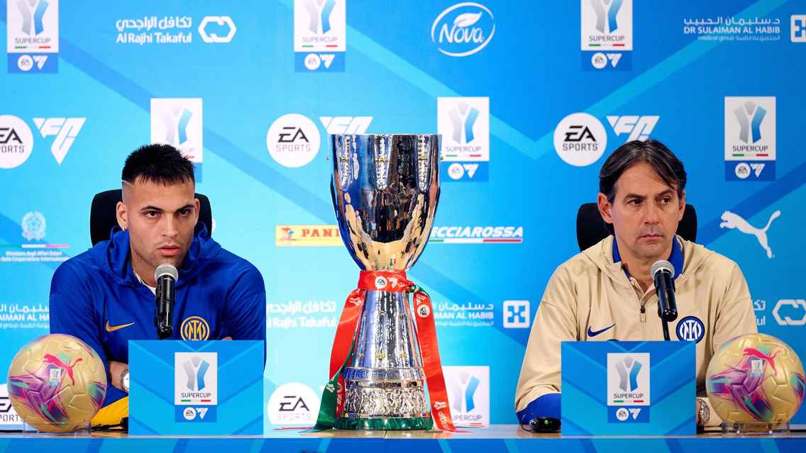 Italian Super Cup: Inzaghi and Lautaro, the Pre-Match Press Conference ...