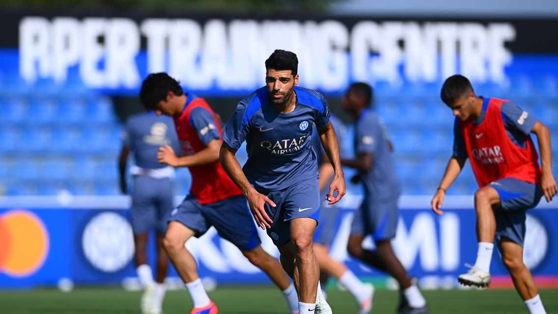 Inter Training: the squad in training ahead of Inter vs. Pergolettese ...