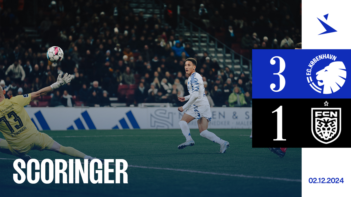 Mål: FCK 3-1 FCN